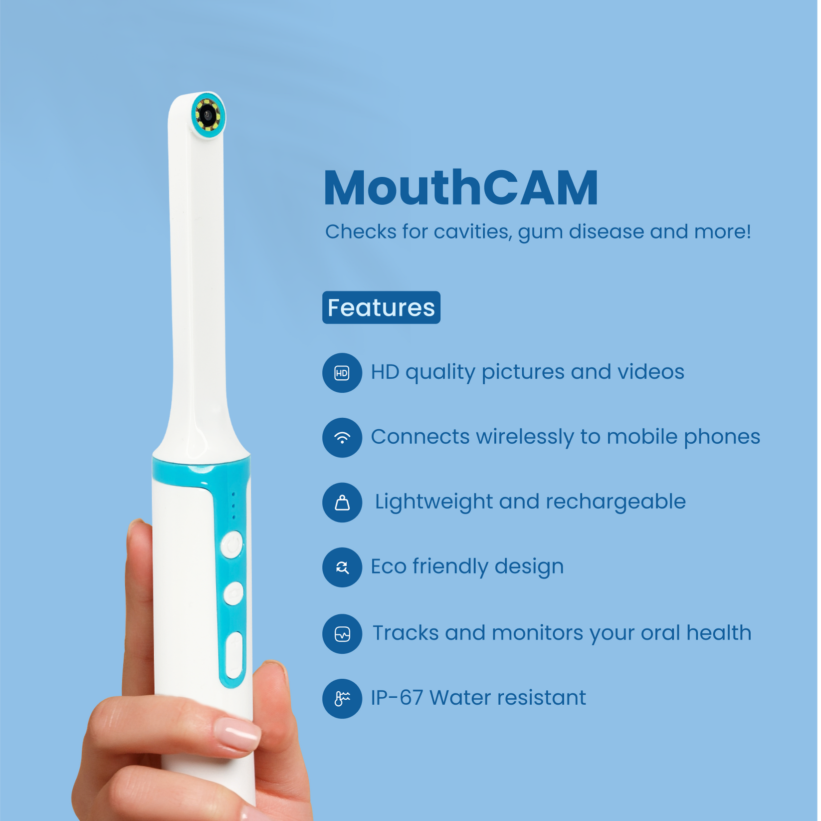 HD Wireless Dental Camera | MouthCAM | Intra Oral Camera